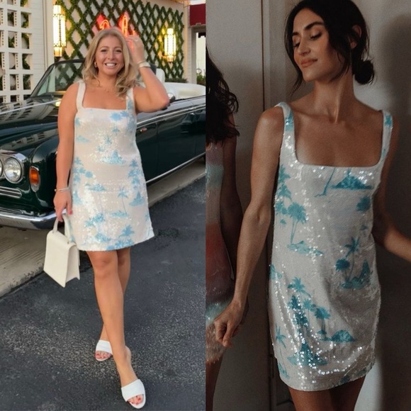 Gianni Bini | Dresses | Nwt Gianni Bini X Dannijo Twiggy Sequin Palm ...